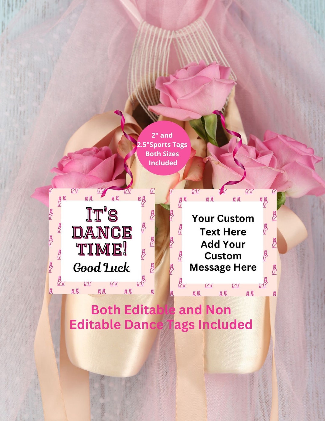 Editable Dance Tag, Dance Tag, Printable Dance Tag, Dance Snack Tag ...