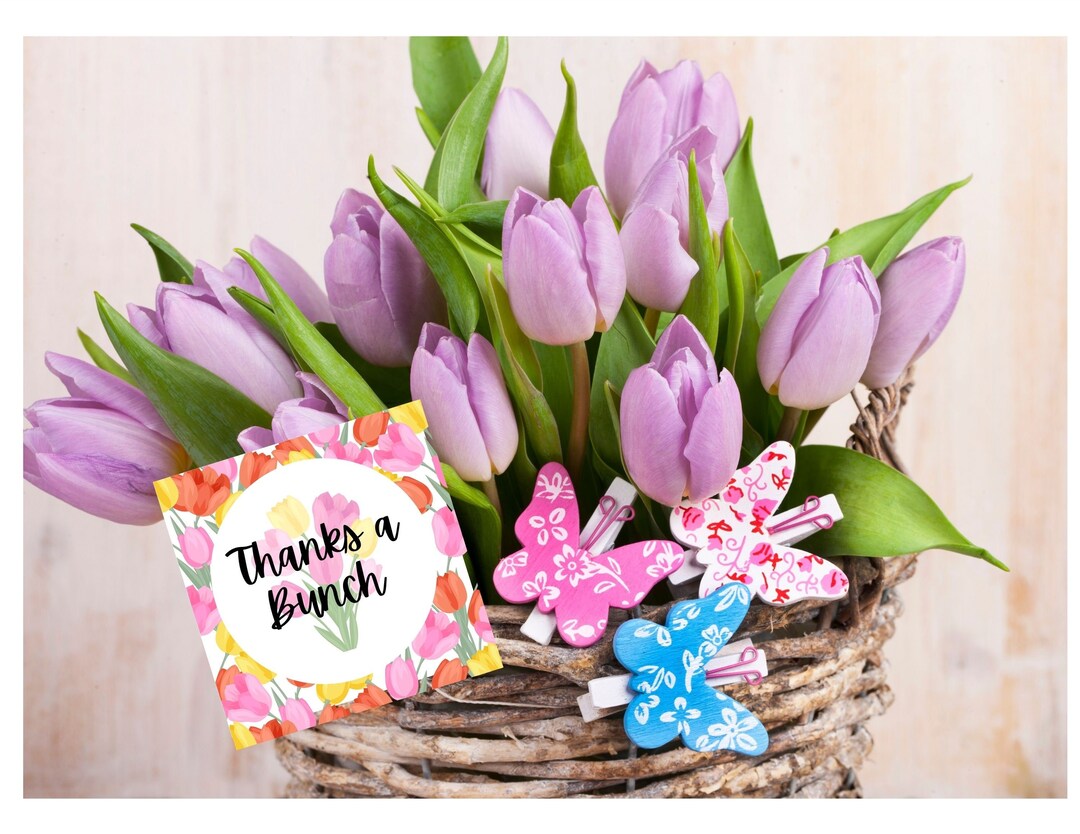 Thank You Treat Tags, Appreciation Treat Tags, Thanks a Bunch Treat ...