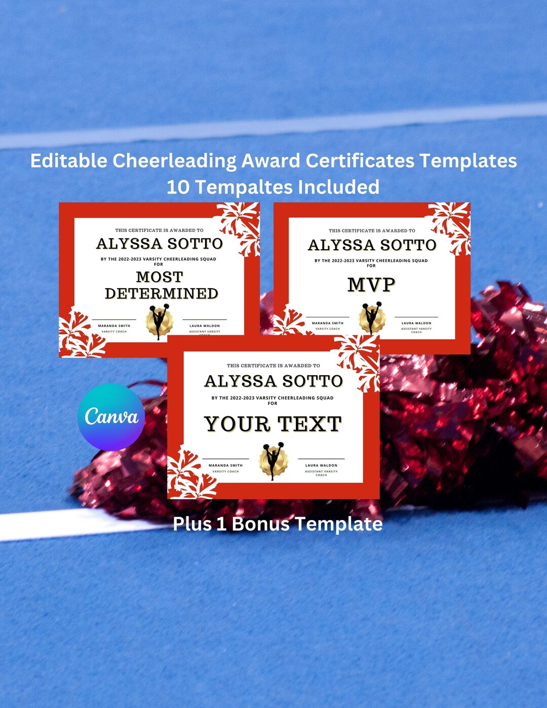 Cheerleading Award Certificate, End of Season Cheerleading Award ...