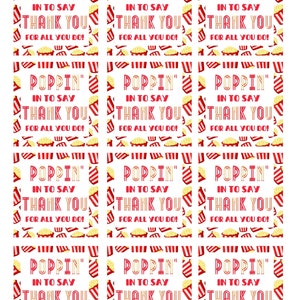 Appreciation Tags, Poppin Gift Tags, Printable Treat Tags, Poppin Gift ...