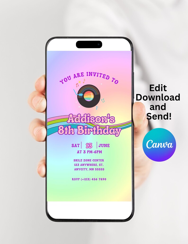 Electronic Birthday Invitation Video Birthday Invitation - Etsy