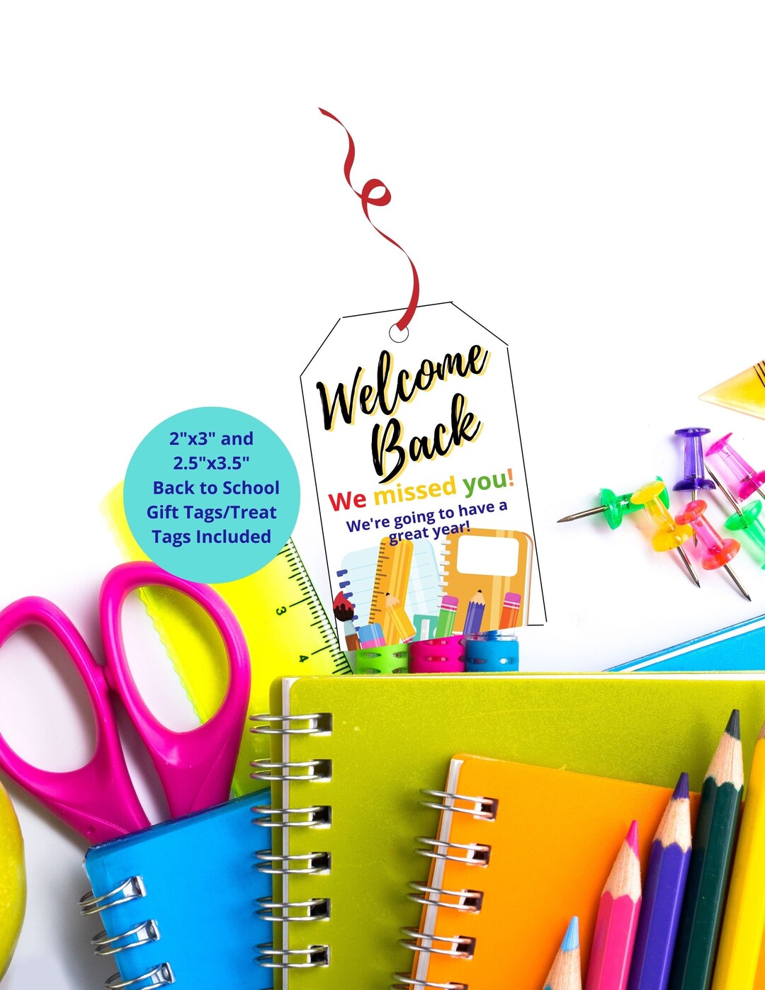 Back to School Tag, Printable Back to School Tag, Back to School Gift ...