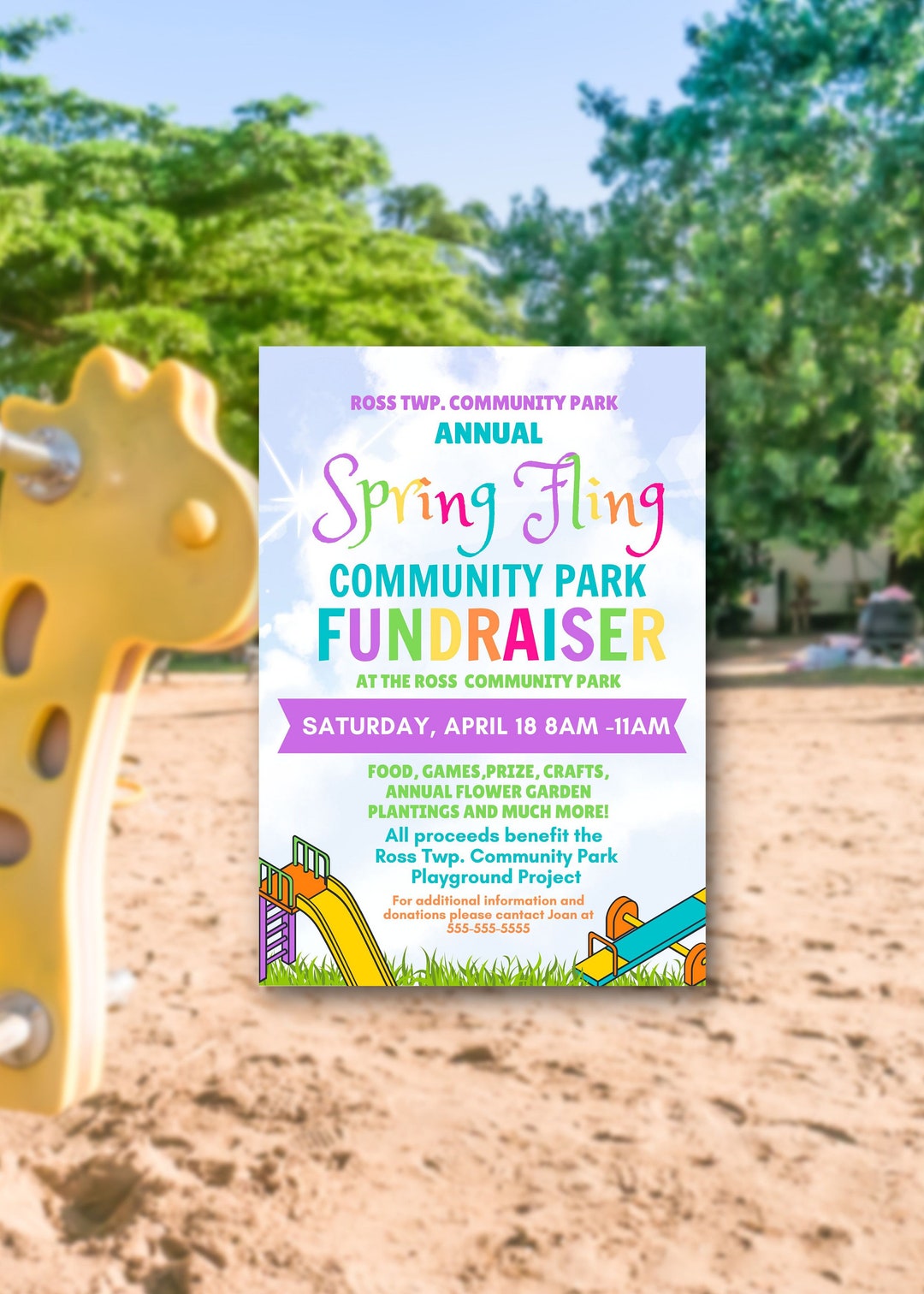 Spring Fling Flyer, Community Fundraiser Flyer, Spring Fling Flyer ...