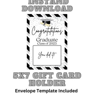 Graduation Gift Card Holder Congrats Grad Gift Card Holder - Etsy