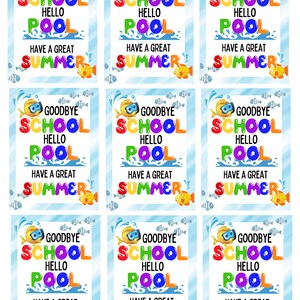 Summer Gift Tag, End of School Year Tag, Summer Tag, End of School ...