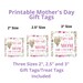 Mothers Day Gift Tag Printable, Mothers Day Treat Tag, Mothers Day Gift ...