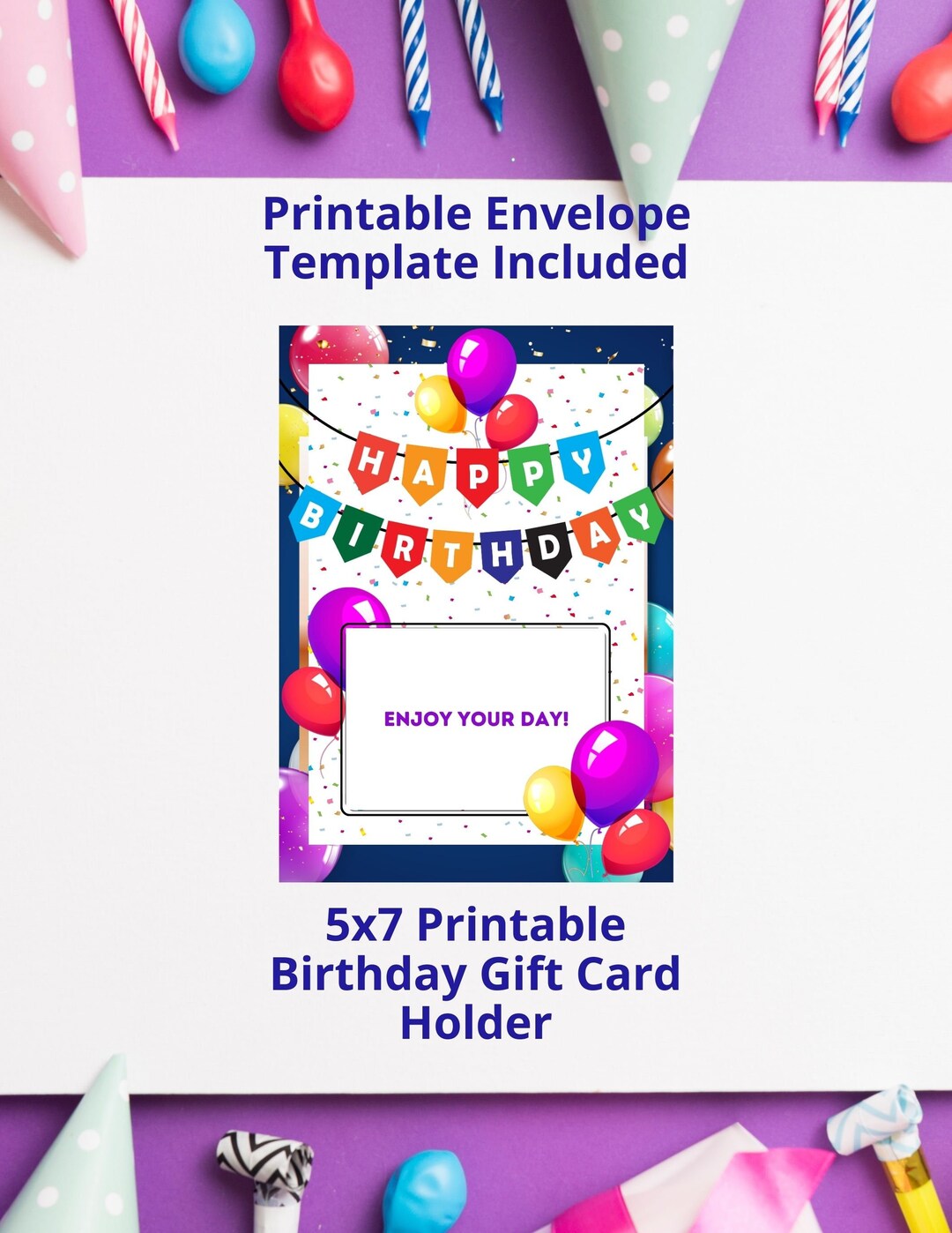 Birthday Gift Card Holder, Gift Card Holder, Happy Birthday Card Holder ...