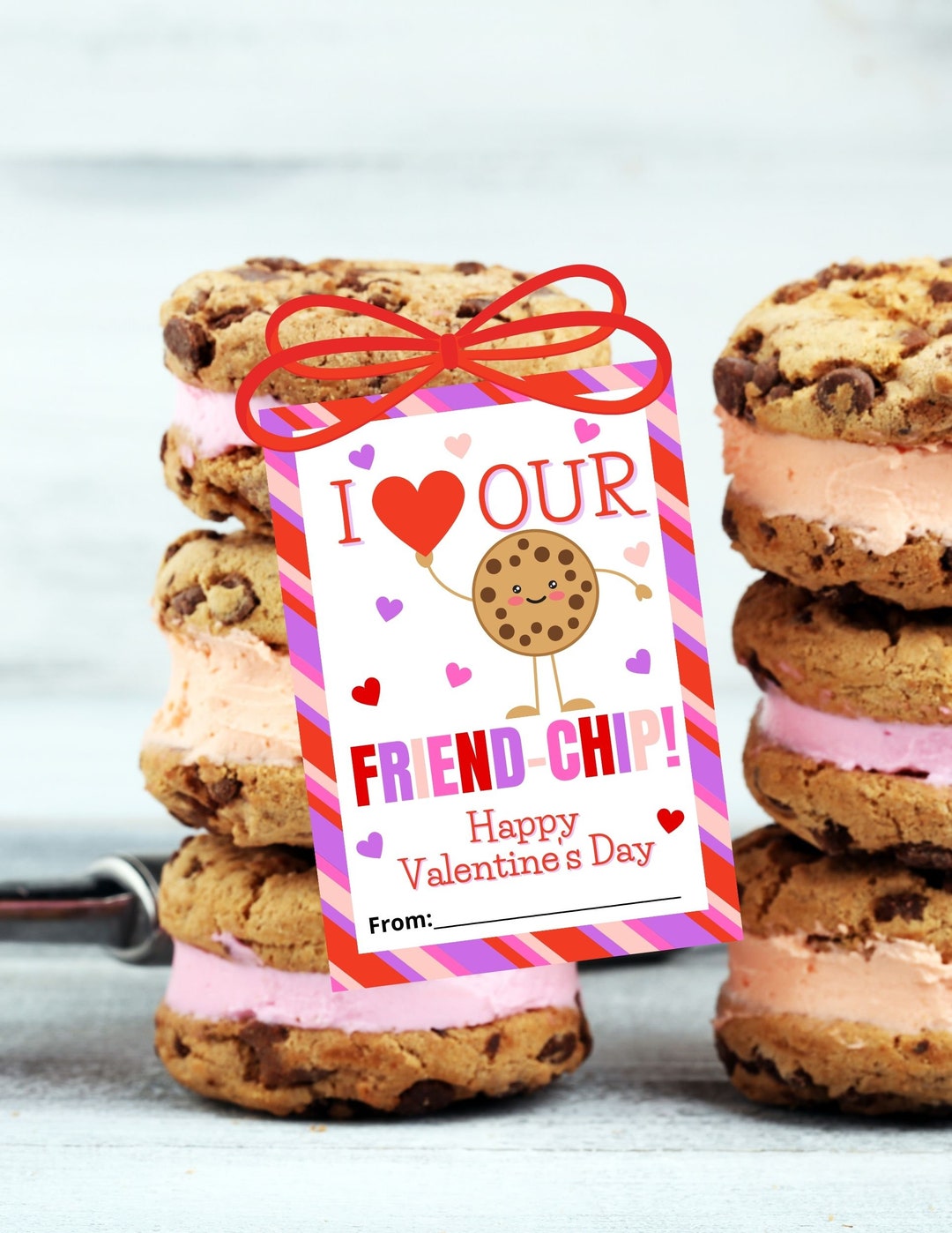 Kids Valentine Tag, Printable Valentine Tag, Chip Chip Hooray Tag ...