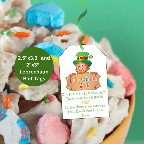 Leprechaun Bait Tag - Etsy