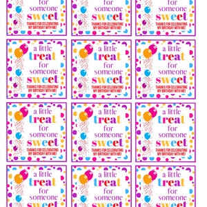 Birthday Lollipop Holder, Lollipop Holder Tag, Printable Birthday Tag ...