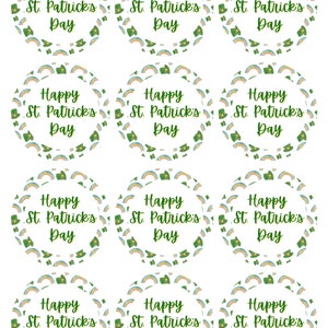 St Patricks Day Tag, Printable St Patricks Day Treat Tag, Happy St ...