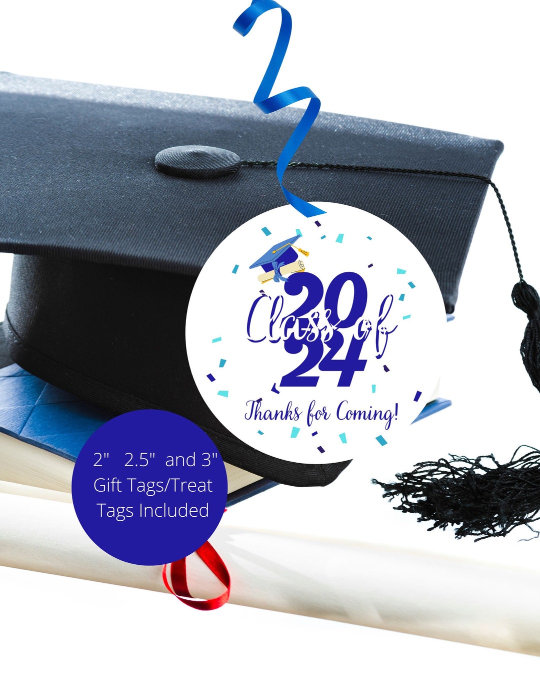 Graduation Thank You Tag, Congrats Grad Tag, Graduation Gift Tag ...