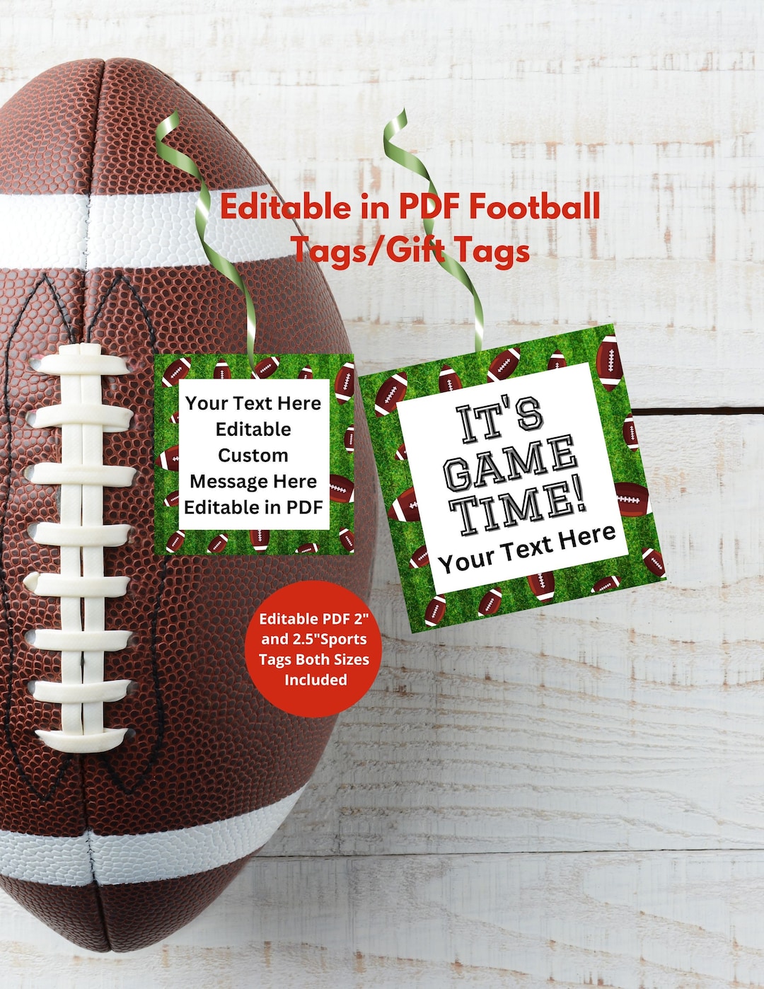 Editable Football Tag, Football Tag, Printable Football Tag, Football ...