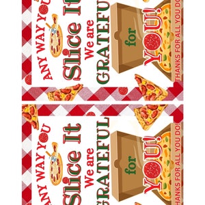 Appreciation Sign, Teacher Appreciation Sign, Pizza Sign, Printable ...