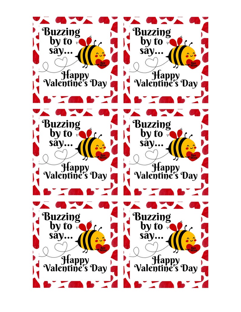 Editable Valentine Gift Tag Valentine Treat Tag Printable - Etsy