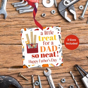 Fathers Day Gift Tag Printable, Fathers Day Treat Tag, Fathers Day Gift ...