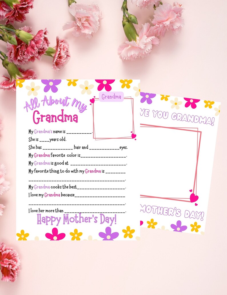 All About Grandma All About My Grandma Mothers Day Gift All - Etsy
