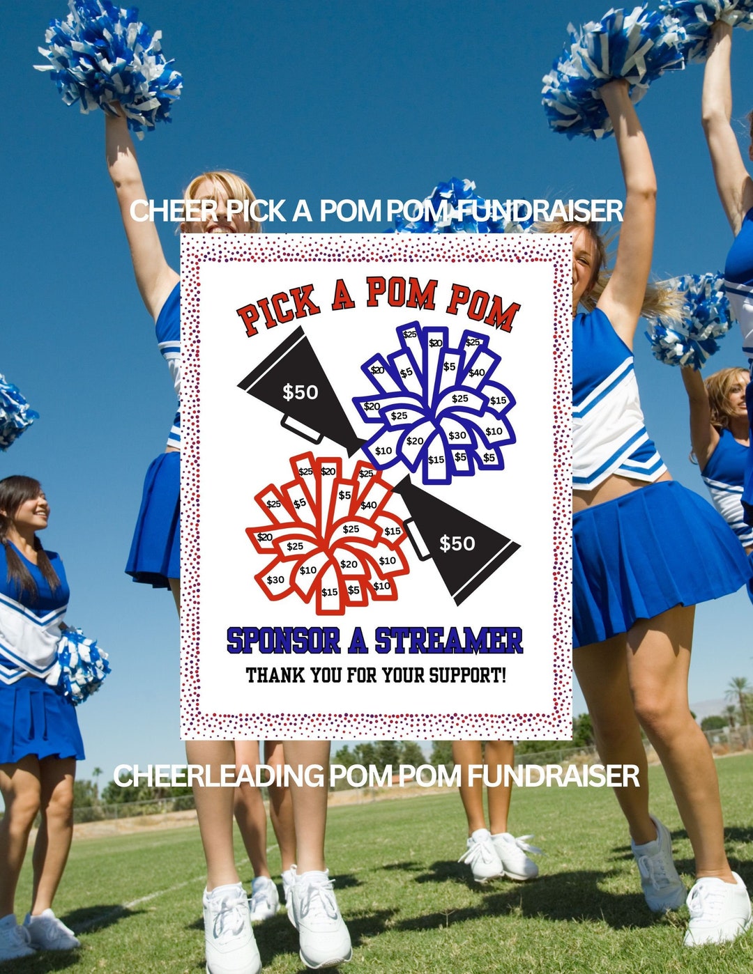 Cheerleading Fundraiser, Cheer Fundraiser, Sport Calendar Fundraiser ...
