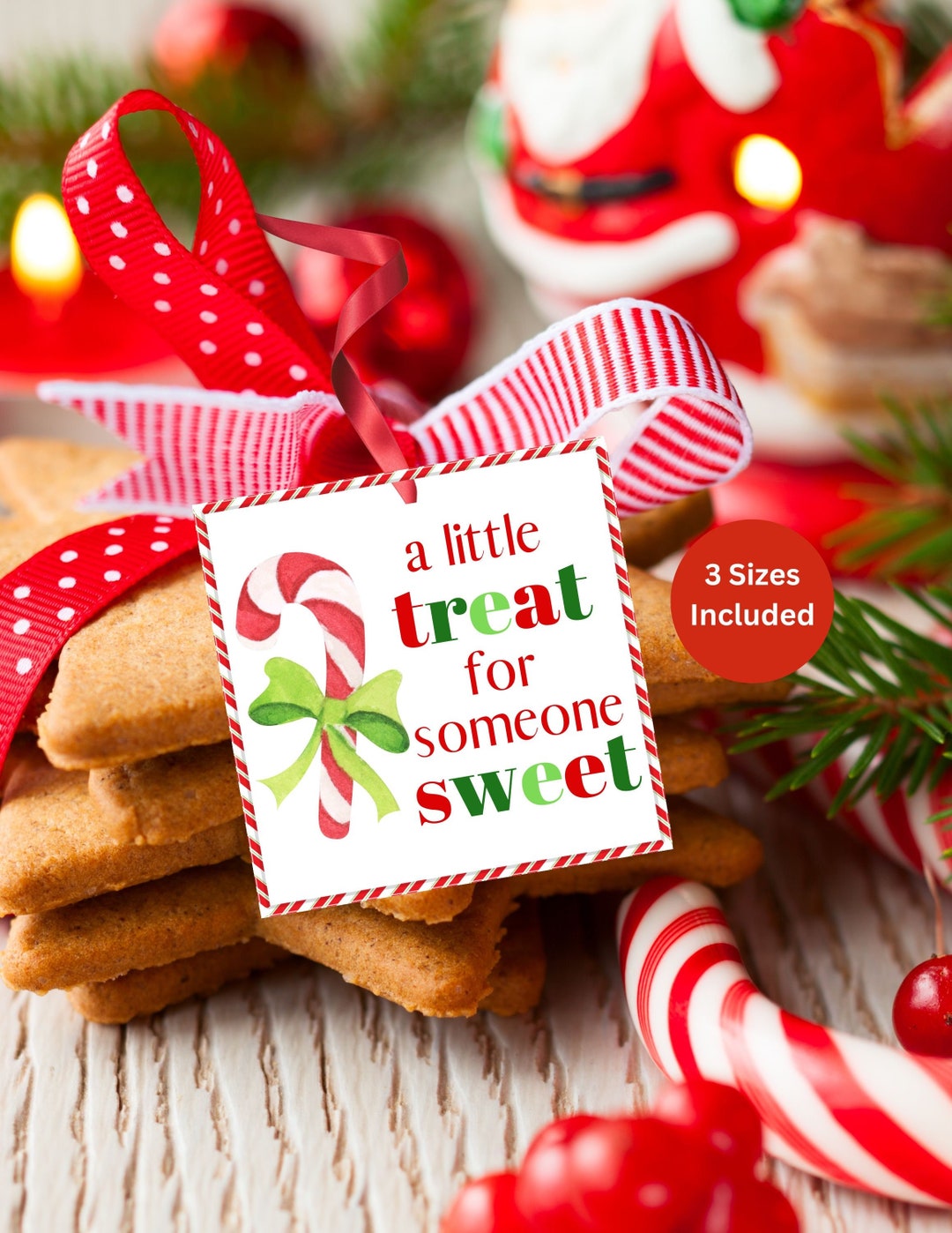 Printable Christmas Gift Tags, Christmas Treat Tag, Christmas Tag ...