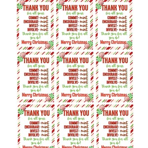 Christmas Gift Tag Printable, Appreciation Tag, Appreciation Gift Tag ...