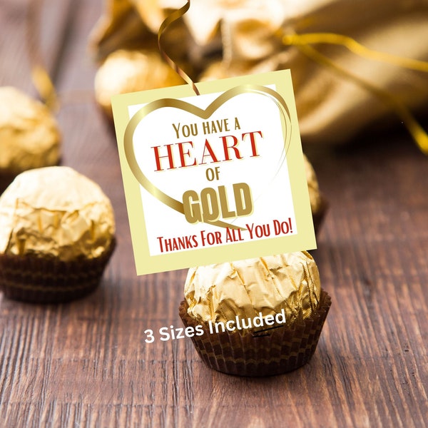 Teacher Heart of Gold Printable - Etsy