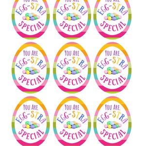 Easter Treat Tags, Easter Gift Tags, Eggstra Special Treat Tags, Easter ...