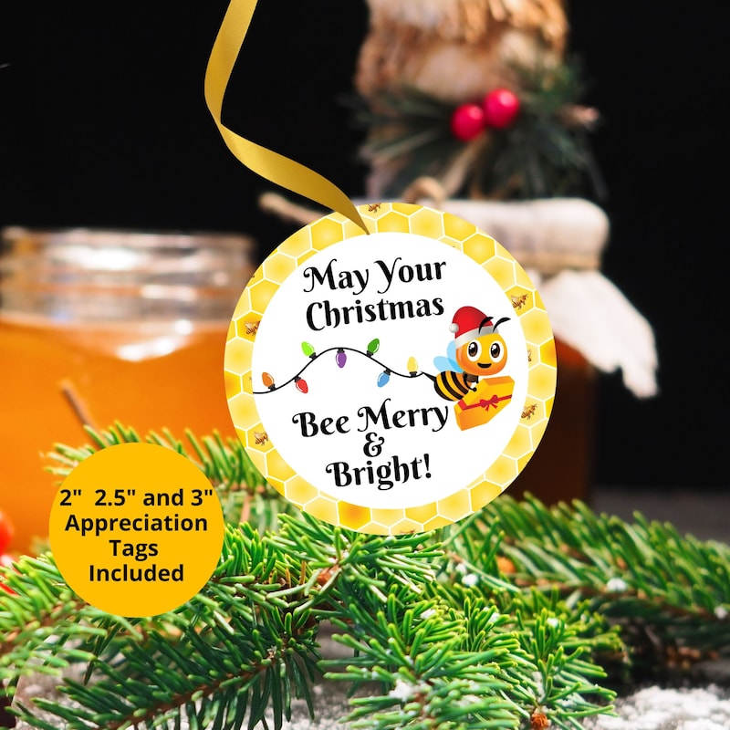 Bee Merry Labels Honey - Etsy