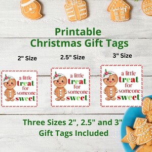 Printable Christmas Gift Tags, Gingerbread Tag, Gingerbread Gift Tag ...
