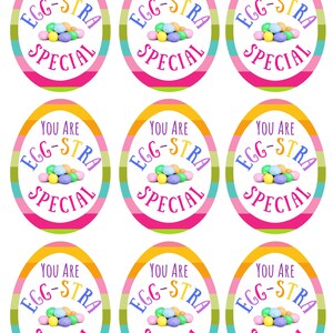 Easter Treat Tags, Easter Gift Tags, Eggstra Special Treat Tags, Easter ...