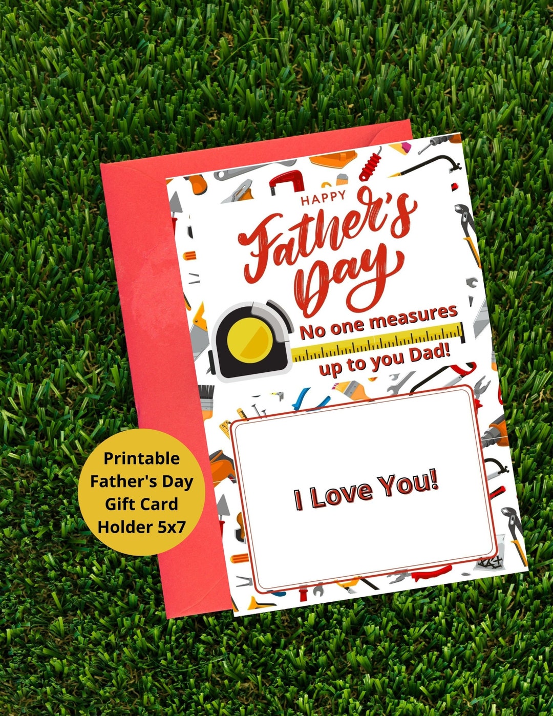 Father's Day Gift Card Holder, Dad Gift Card Holder, Printable Gift ...