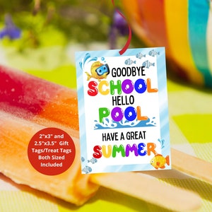 Summer Gift Tag, End of School Year Tag, Summer Tag, End of School ...