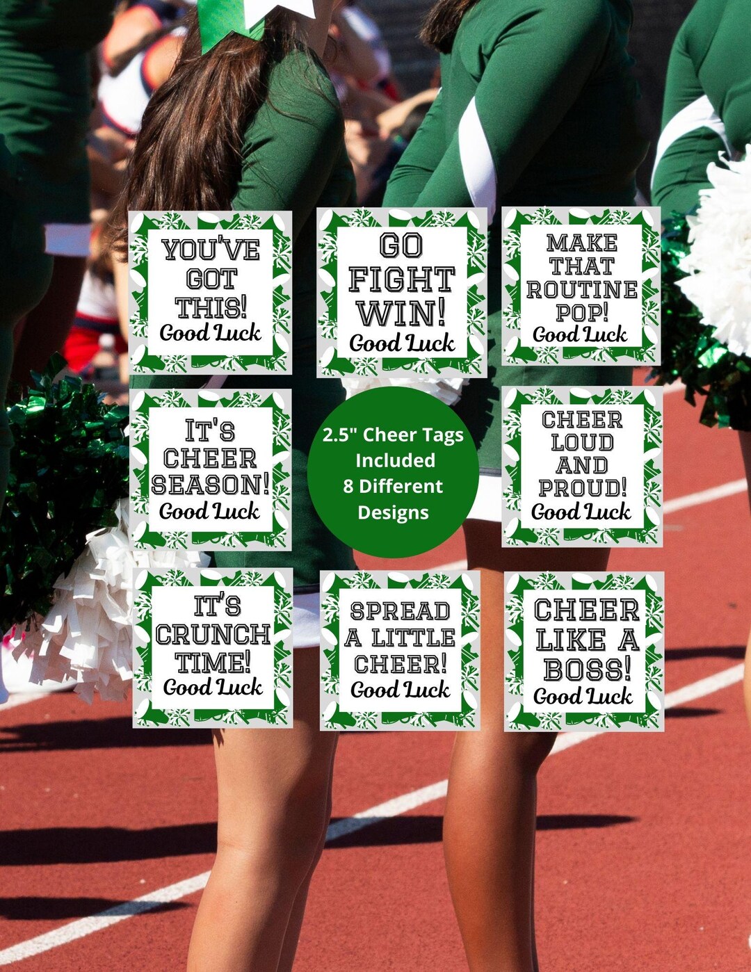 Cheerleading Treat Tags, Good Luck Snack Tags (PDF Pattern) - Etsy