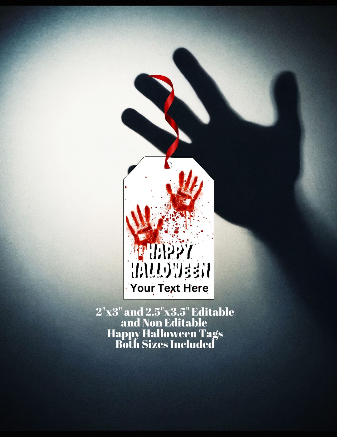 Halloween Tag Printable, Halloween Favor Tag, Halloween Printable Tag ...