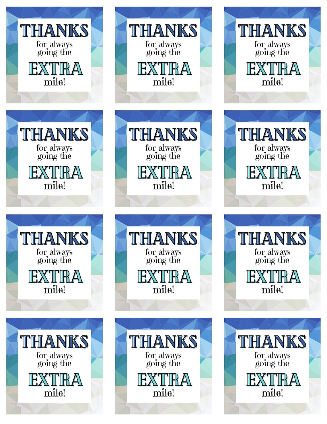 Thank You Gift Tags Appreciation Treat Tags Staff - Etsy