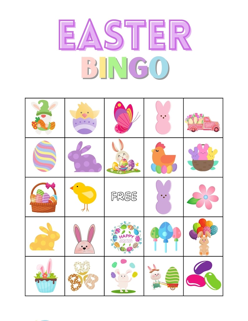 Easter Bingo, Classroom Bingo, Printable Bingo Cards, Easter Bingo ...