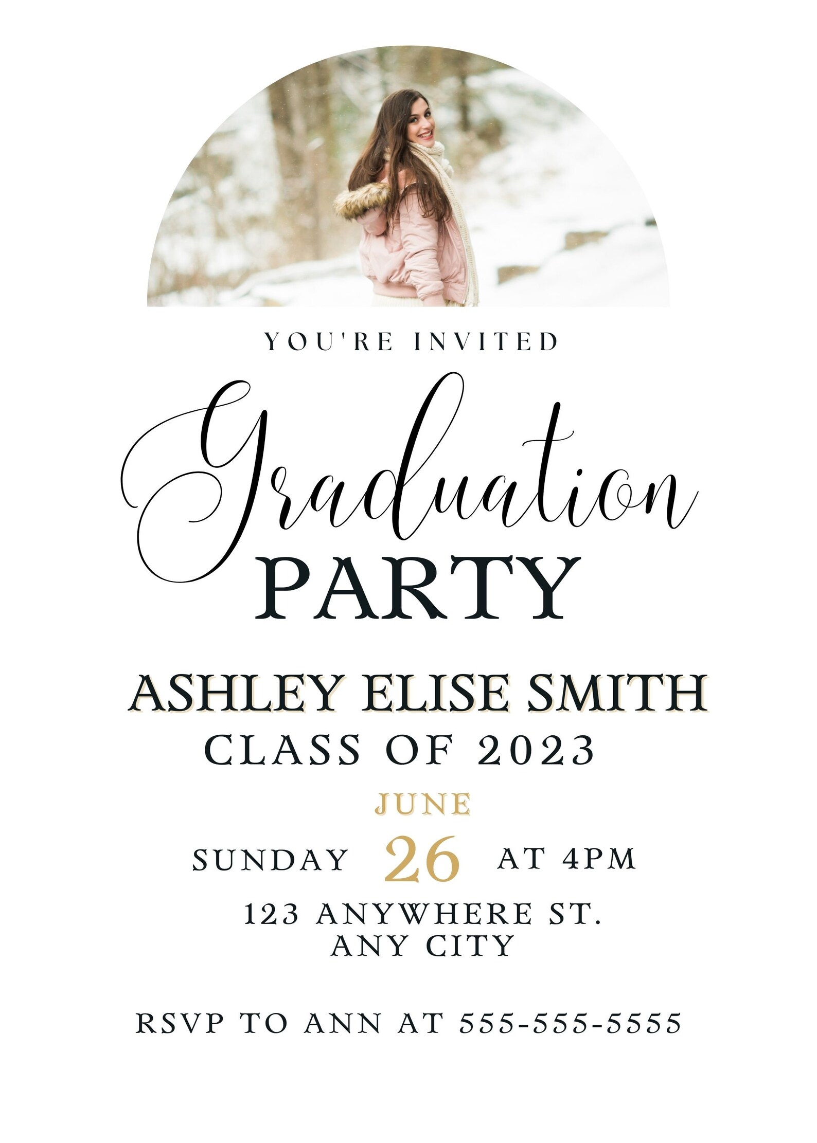 Graduation Invitation Graduation Invitation Template - Etsy
