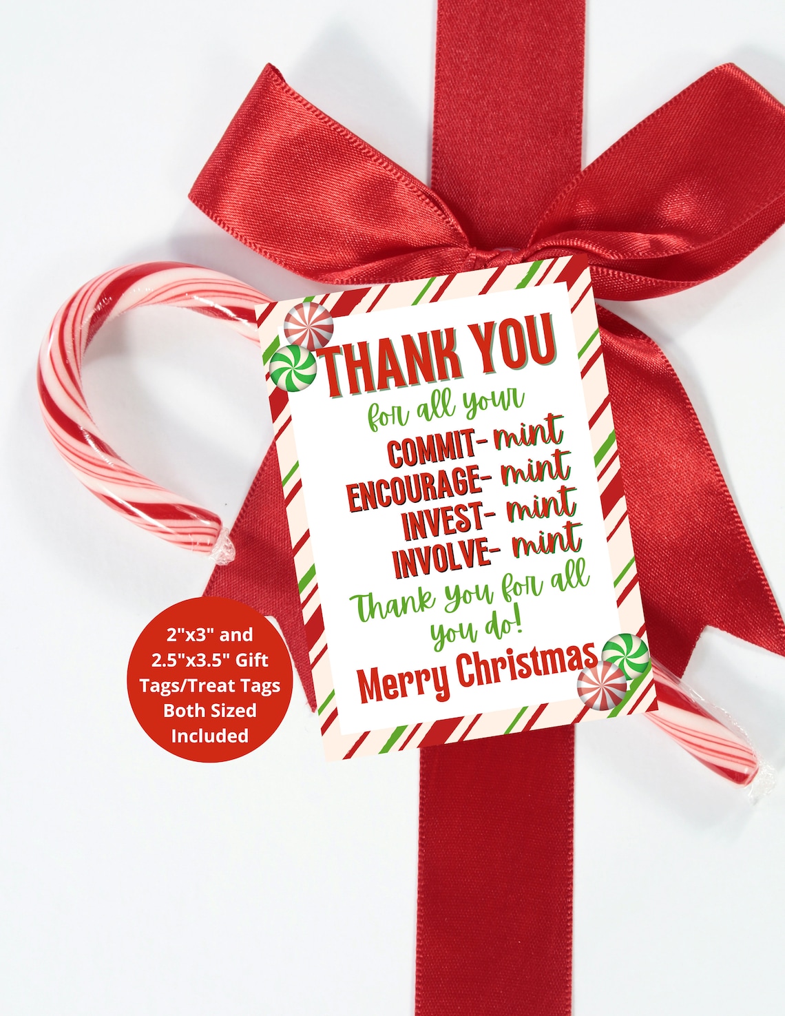 Christmas Gift Tag Printable Appreciation Tag Appreciation - Etsy