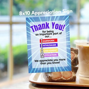 Appreciation Sign, Teacher Appreciation Sign, Appreciation Tag ...