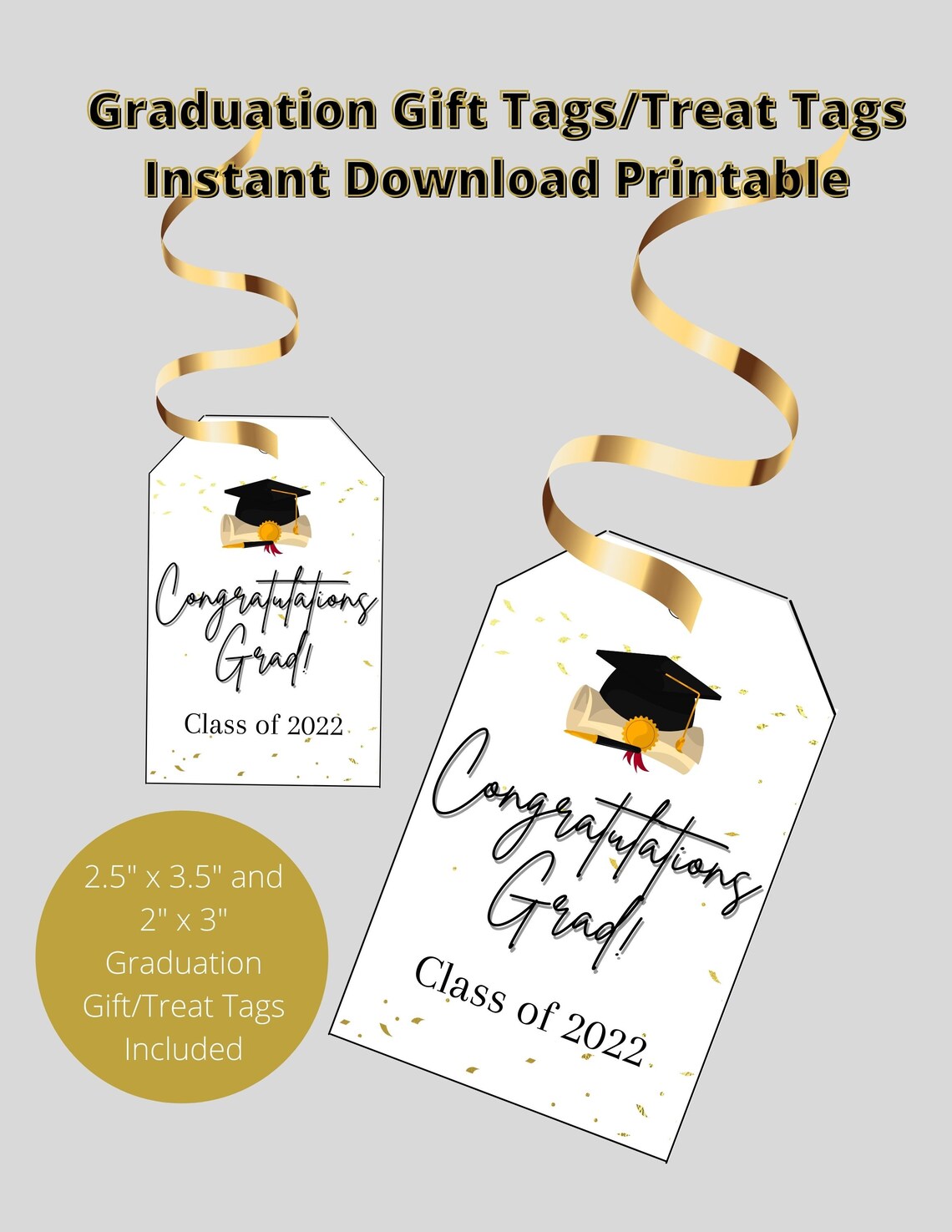 Graduation Gift Tags Graduation Cap Tags Congratulations - Etsy