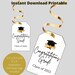Graduation Gift Tags Graduation Cap Tags Congratulations - Etsy