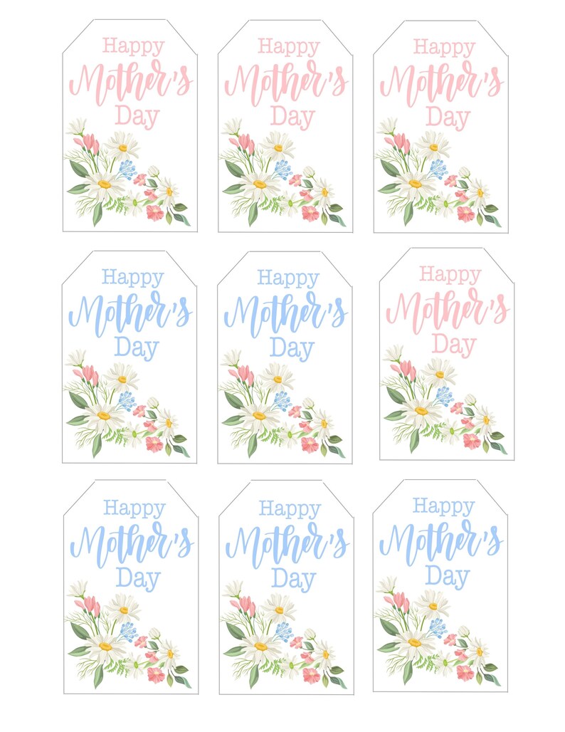 Mothers Day Gift Tags Printable Mothers Day Gift Tags - Etsy