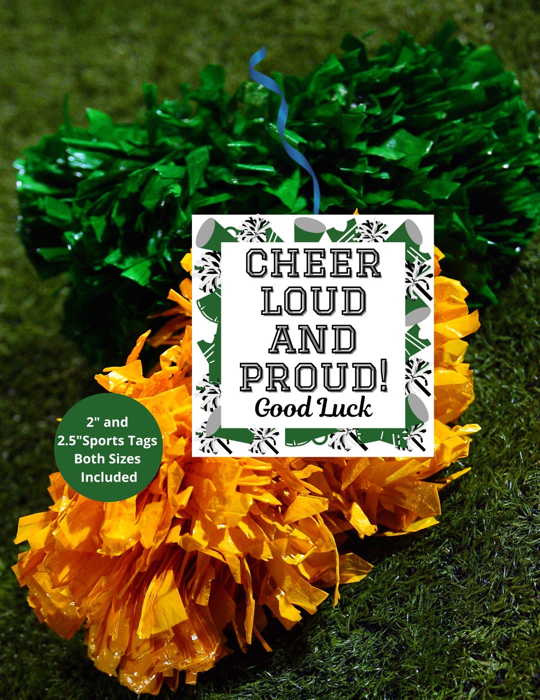 Cheer Tag, Cheerleading Treat Tag, Good Luck Cheer Tag, Cheer Snack Tag ...