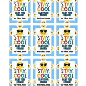 Summer Gift Tag, End of School Year Gift Tag, Editable Gift Tag ...