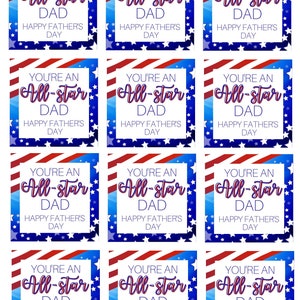 Fathers Day Gift Tag Printable, Fathers Day Tag, Fathers Day Gift Tag ...