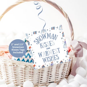 Printable Christmas Gift Tags, Snowman Tag, Christmas Gift Tag ...