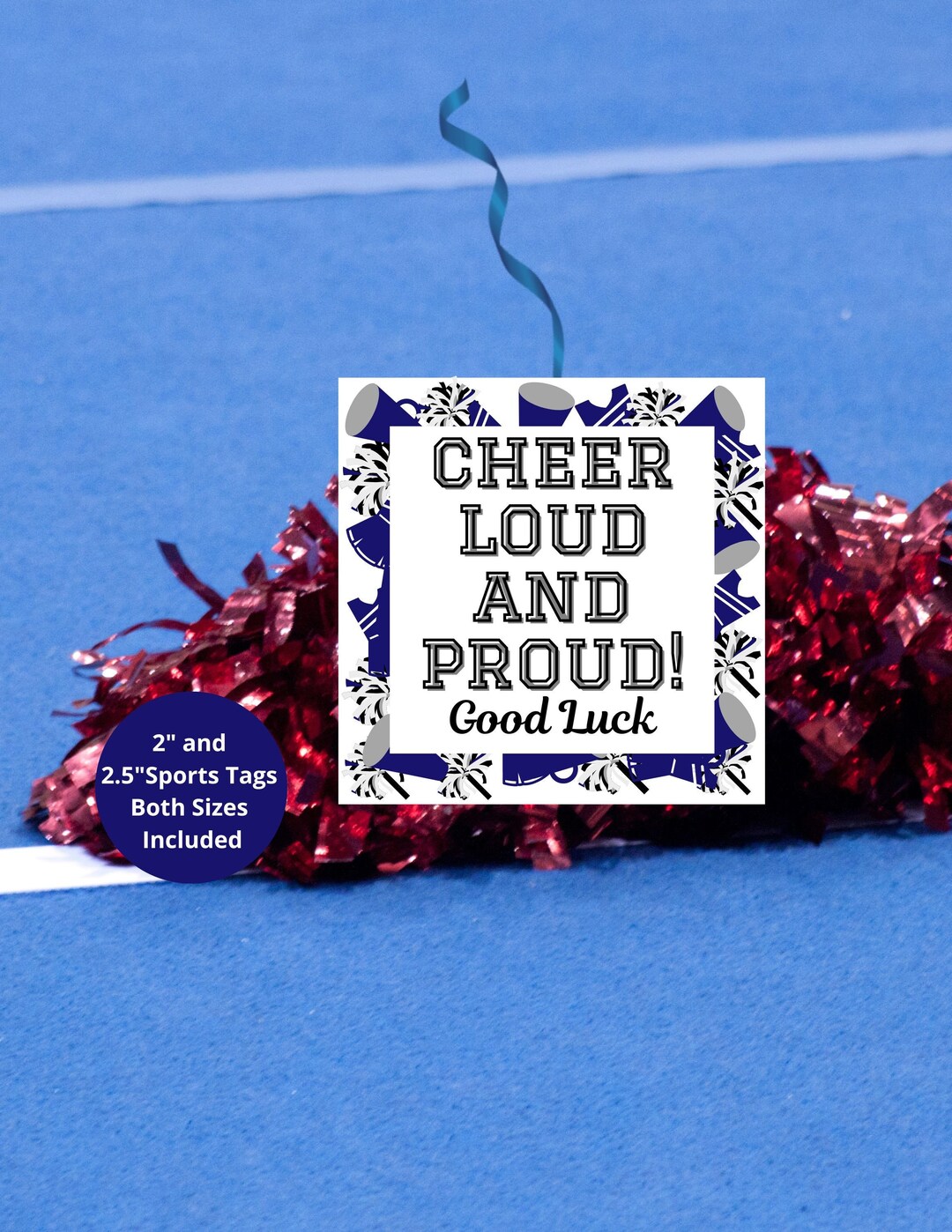 Cheer Tag, Cheerleading Treat Tag, Good Luck Cheer Tag, Cheer Snack Tag ...
