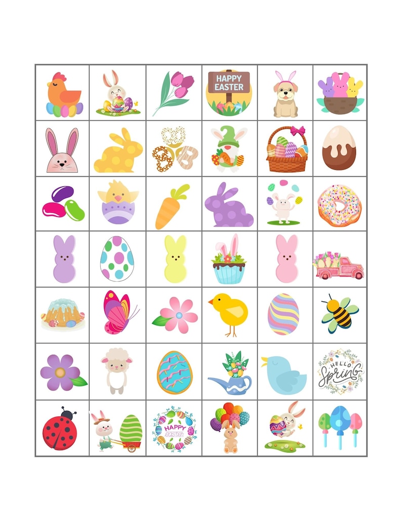 Easter Bingo, Classroom Bingo, Printable Bingo Cards, Easter Bingo ...