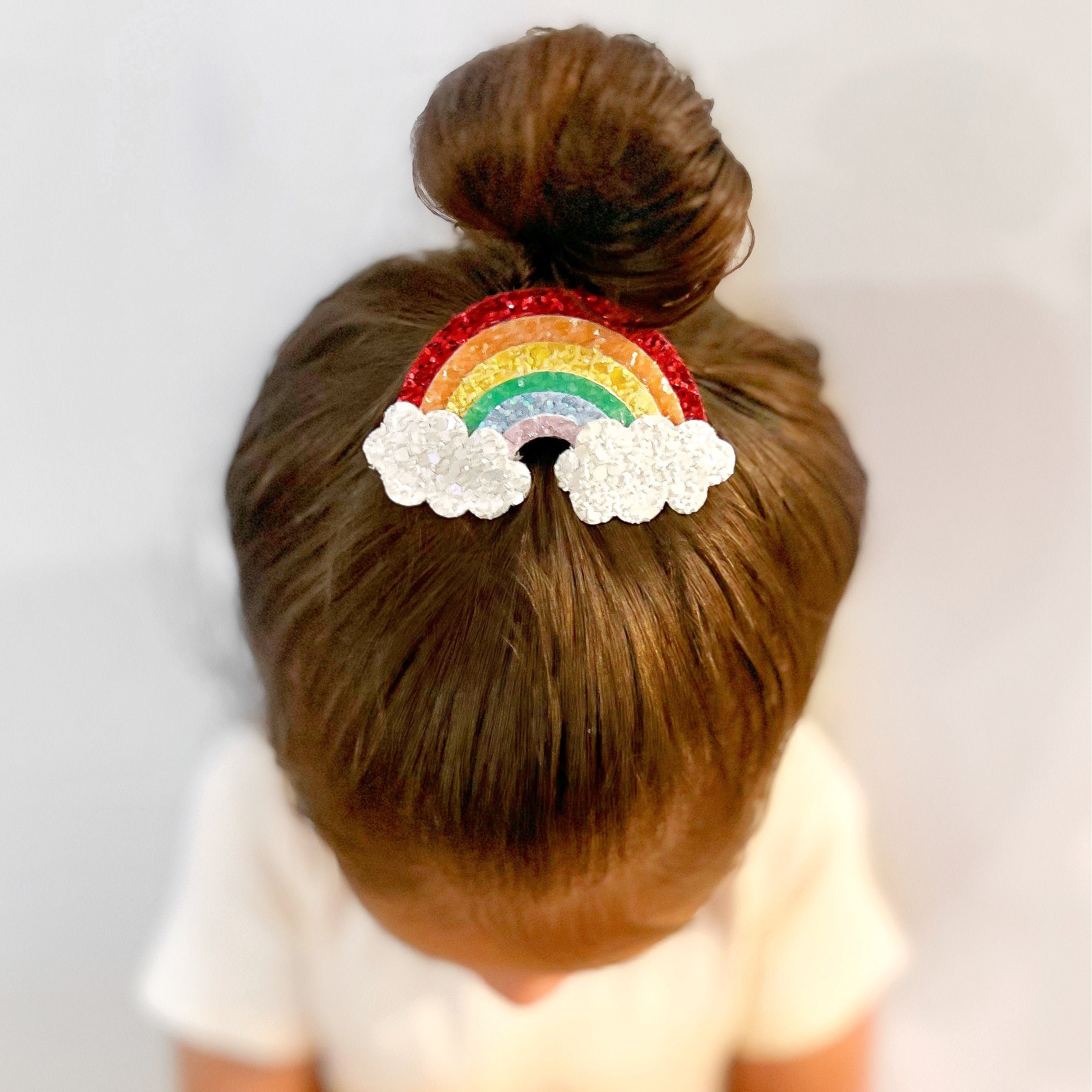 Rainbow Hair Bow, Rainbow Hair Clip, Rainbow Hair Bows, Rainbow Baby ...