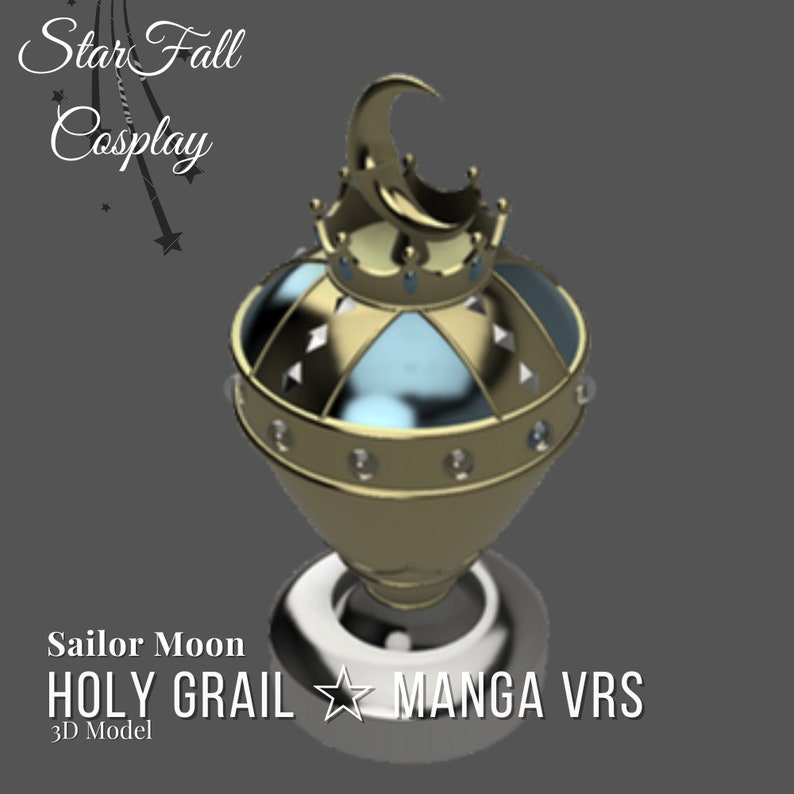 Holy Grail 3D Model Sailor Moon - Etsy