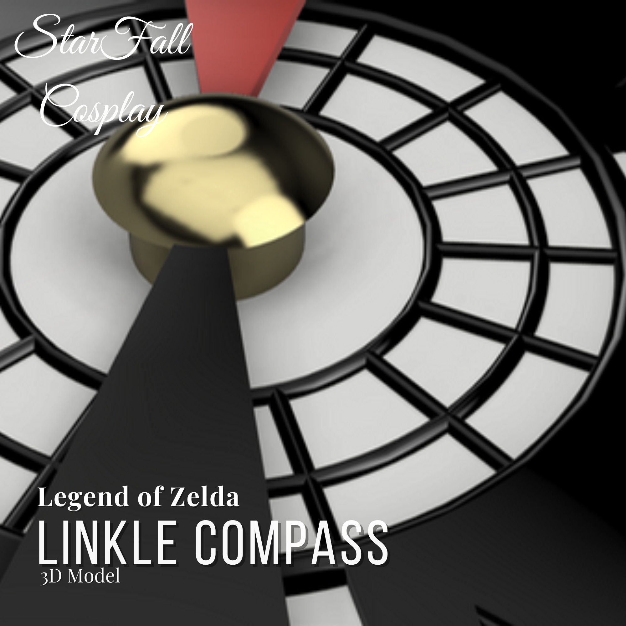 Linkle Compass 3D Model - Etsy